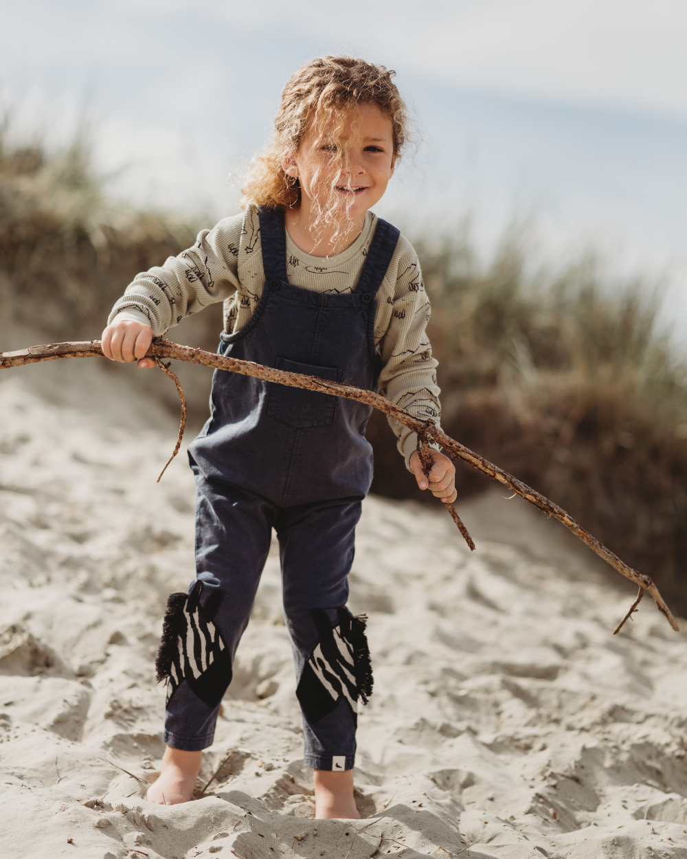 Zebra Legs Dungarees | Turtledove London